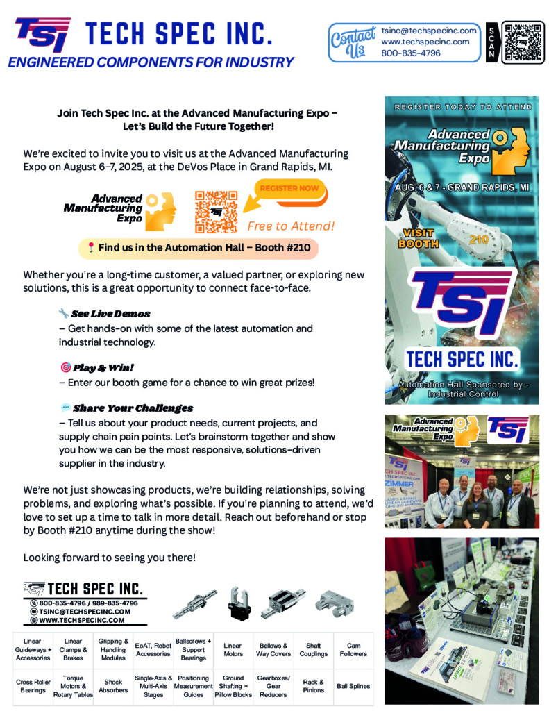 Tech Spec Inc AME2025-Letter | Tech Spec Inc.